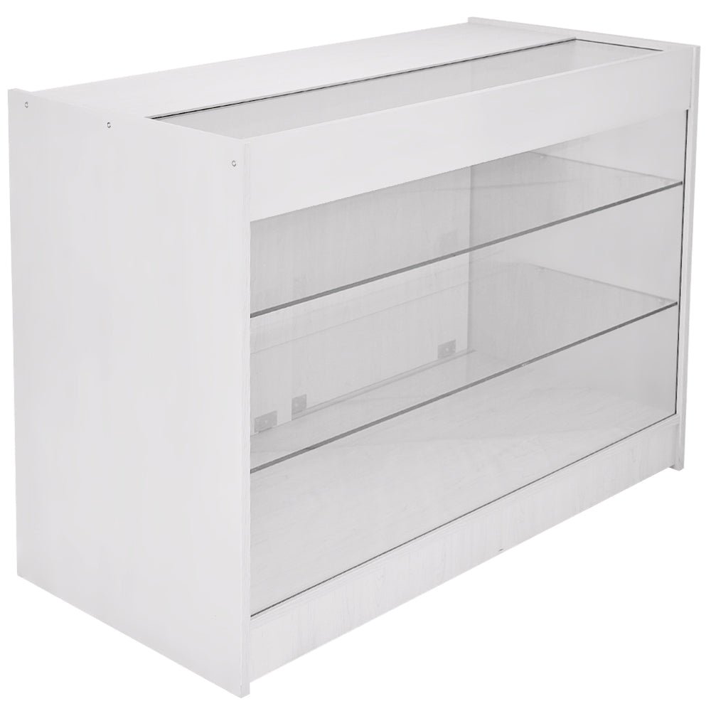 Retail Glass Shelf Product Display Shop Counter Showcase Lockable ...