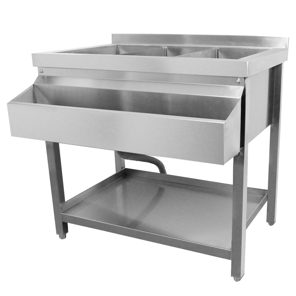 Premium Stainless Steel Cocktail Bar Station with Ice Well & Modular ...