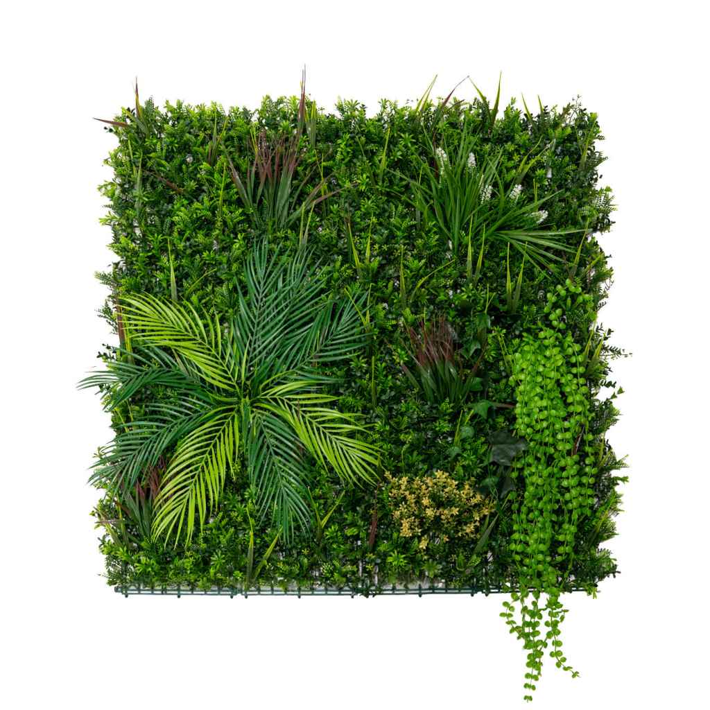 Alina Artificial Plant Wall Panel 100 x 100cm – Weather-Resistant ...