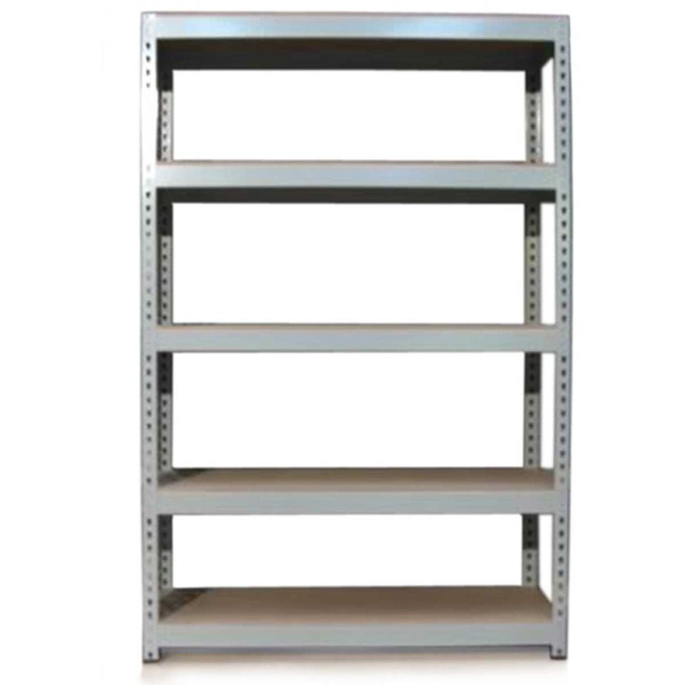 Garage Shelving 120cm Grey Shed Shelves / Wide Metal Warehouse Storage ...