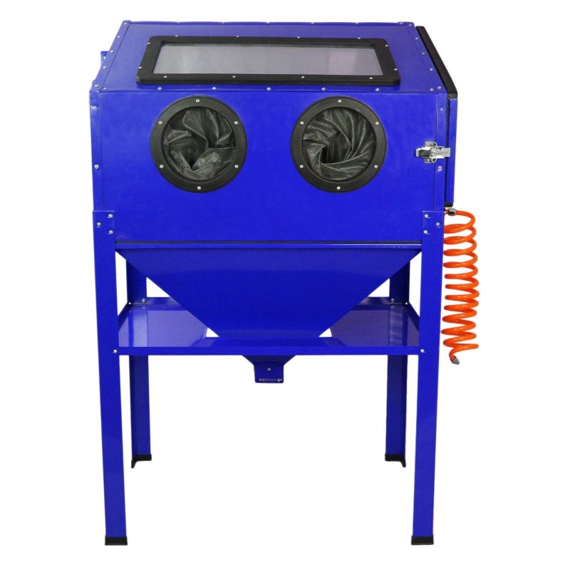 Portable 220L Sandblasting Cabinet - Heavy Duty Abrasive Sandblaster ...