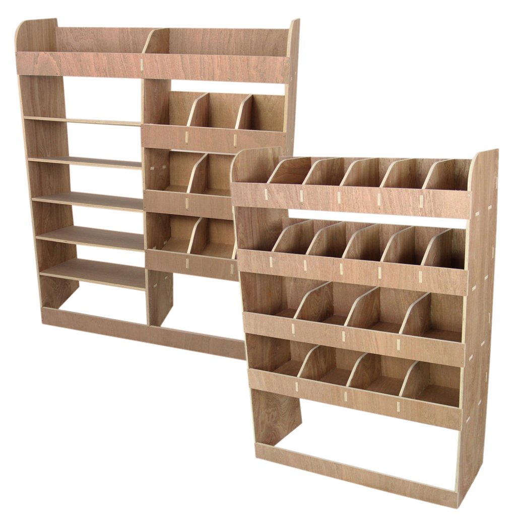 Vauxhall Vivaro SWB Ply Van Racking with Free L-Shaped Brackets: Yavolo