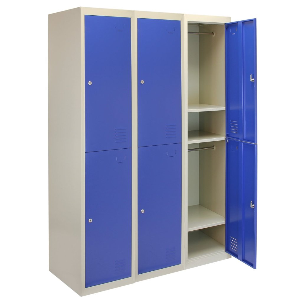 Durable Blue 2 Door Metal Lockers by MonsterShop – Ideal for Gyms ...