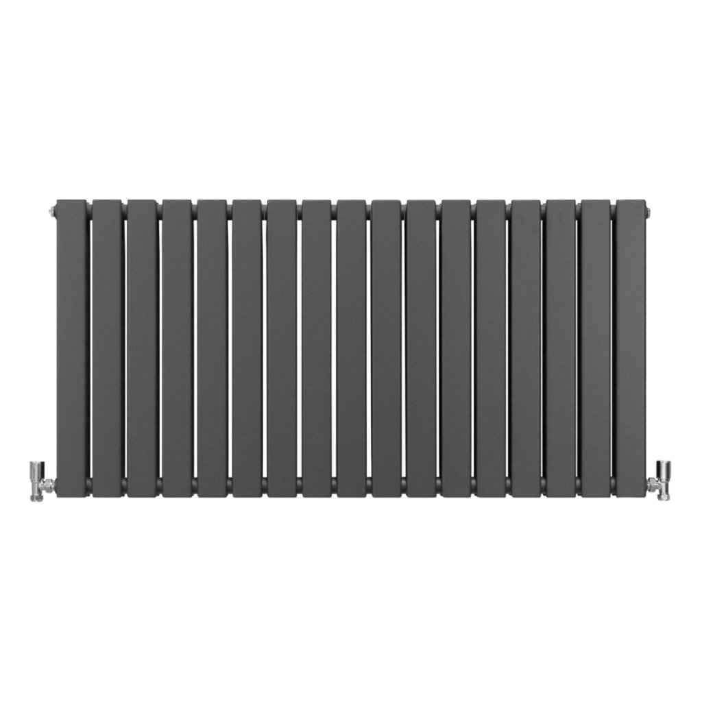 Modern Anthracite Grey Double Panel Designer Radiators - 60x119cm: Yavolo