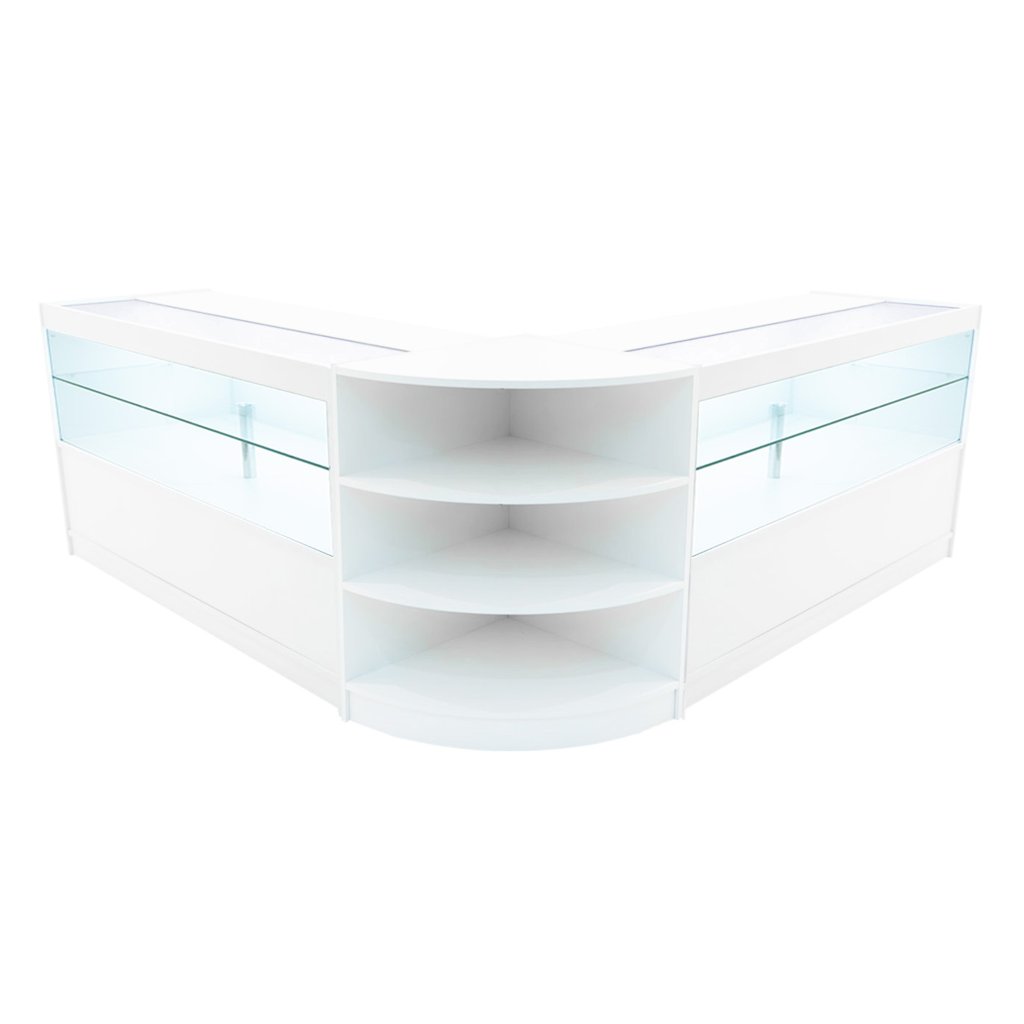 Premium Andromeda LED Shop Counter Set - Stylish Retail Display ...