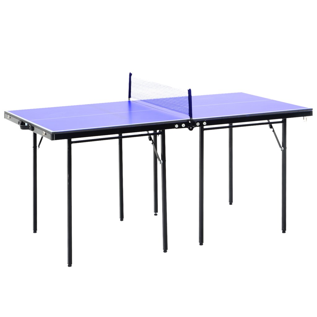 HOMCOM 5ft Folding Table Tennis Set with Professional Net: Yavolo