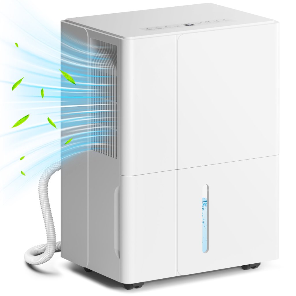 HOMCOM 30L/Day Dehumidifier with Air Purifier & Continuous Drainage: Yavolo
