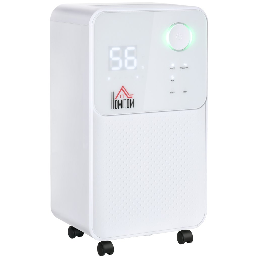 HOMCOM 12L/Day Dehumidifier with 4 Modes & Continuous Drainage: Yavolo