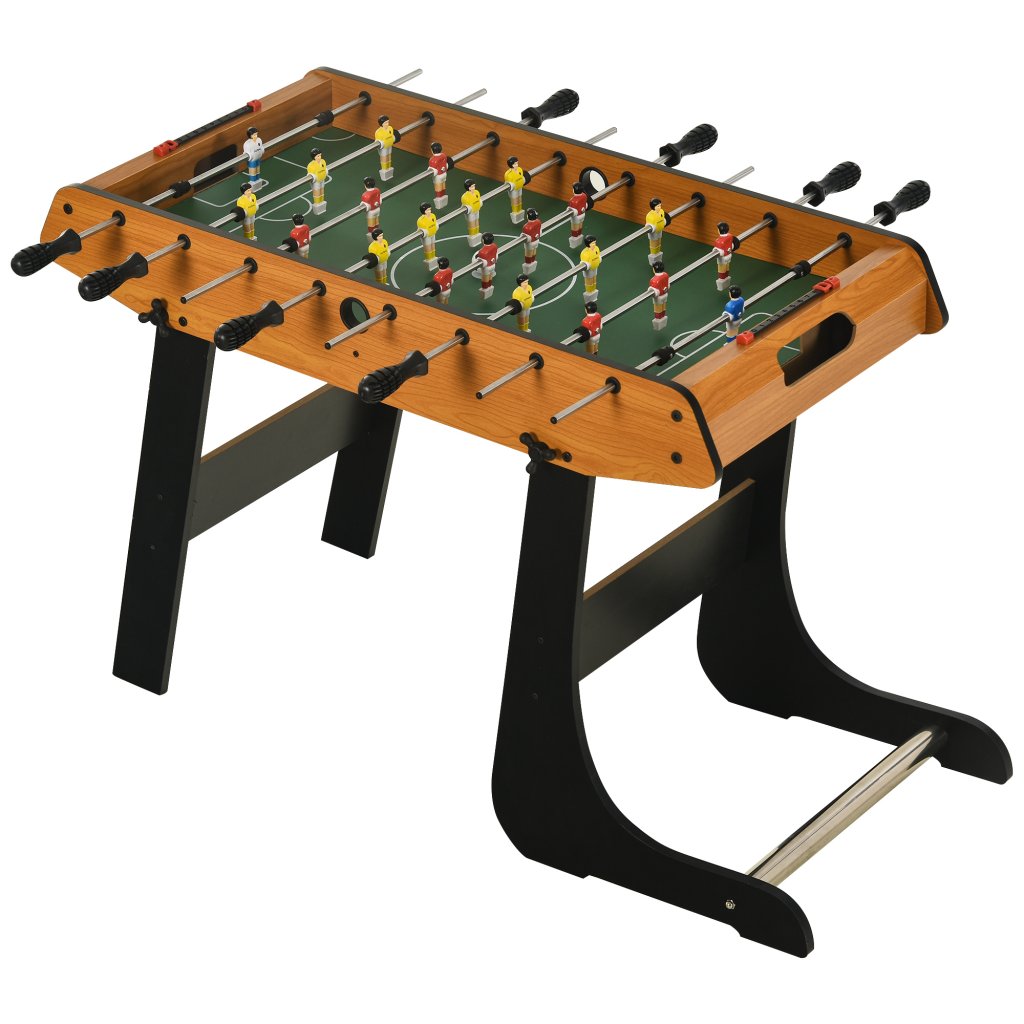 HOMCOM Folding Mini Foosball Table - Indoor Football Game for Family ...