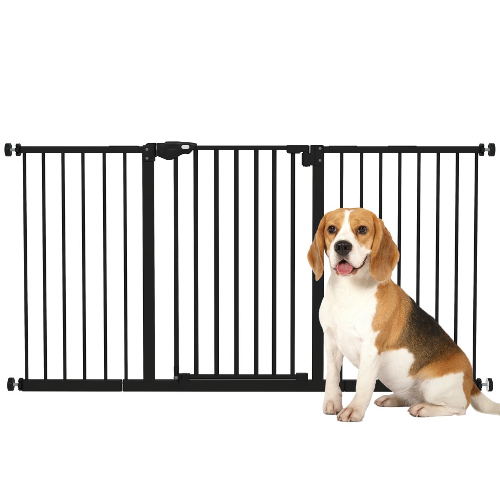 PawHut Adjustable Auto-Close Dog Gate for Doorway and Hallway: Yavolo