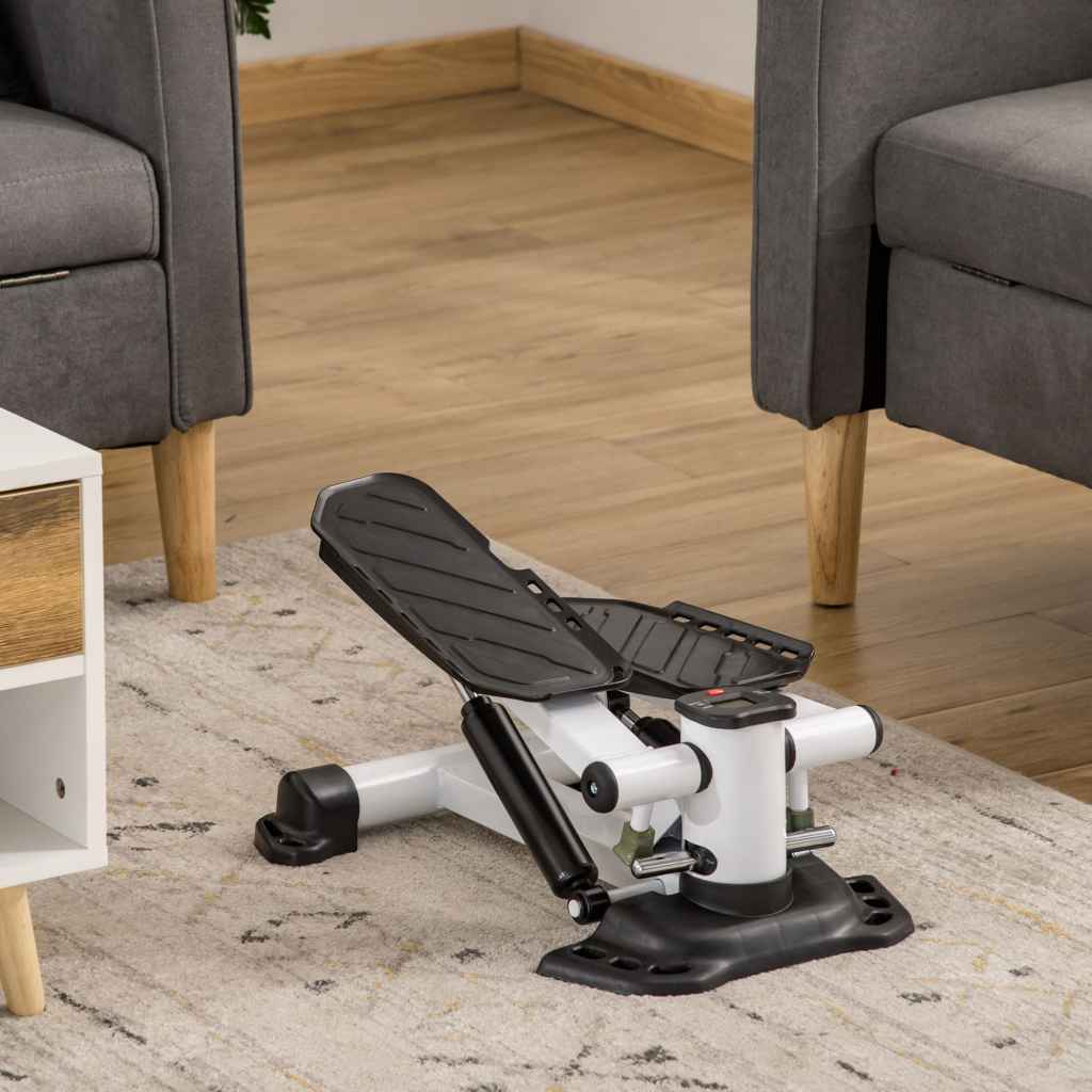 HOMCOM Portable Mini Stepper with LCD Display & Anti-Skid Pedals: Yavolo