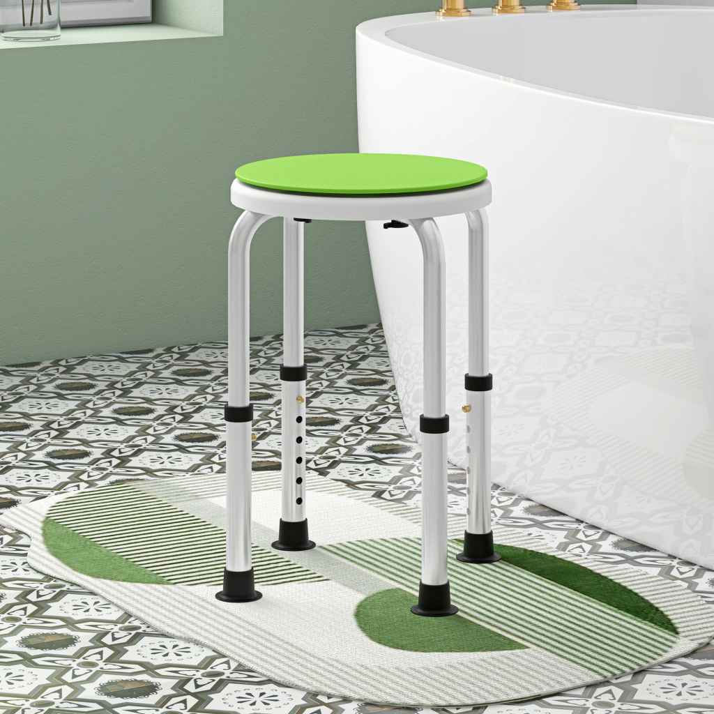 Adjustable Swivel Bath Shower Stool by HOMCOM – Safe Support for Easy ...
