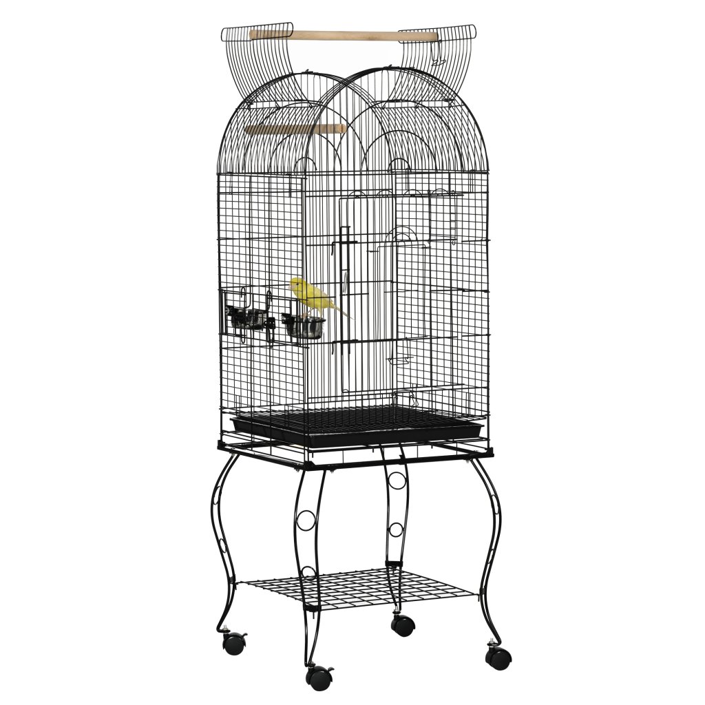 PawHut Large Aviary Bird Cage with Stand for Parrots and Cockatiels: Yavolo