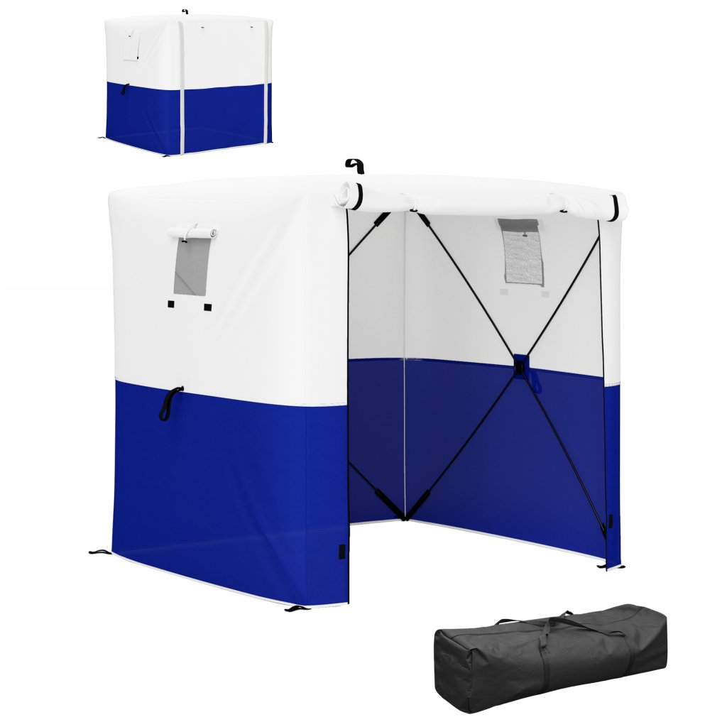 Outsunny Pop Up Gazebo with Sides, 2m x 2m Easy 1 Person Setup Party ...