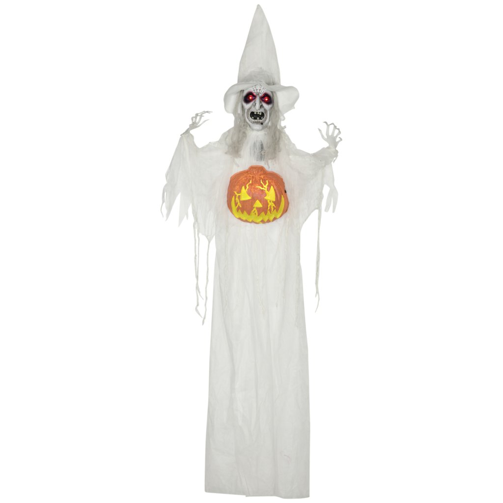 Life-Size Sound & Motion Activated Halloween Witch Decoration: Yavolo