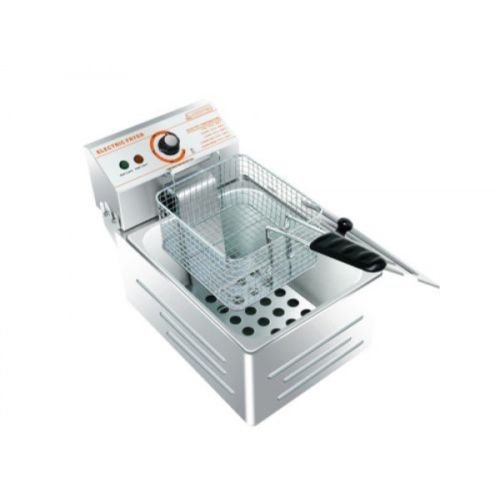 Commercial Electric Deep Fryer – Stainless Steel 5.5L Chip Fryer with ...